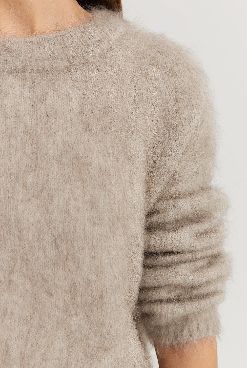Fawn Marle Soft Fluffy Crew Neck - Knitwear | Country Road