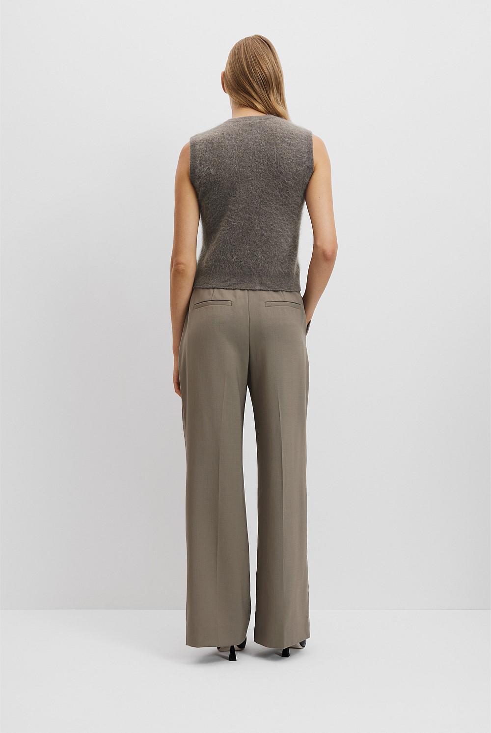 Dove High Pile Knit Vest - Knitwear | Country Road