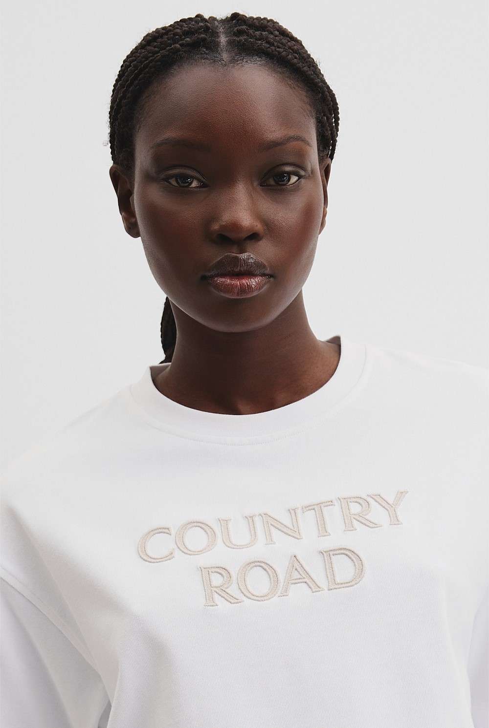 White Australian Cotton Monogram T-Shirt - Australian Grown | Country Road