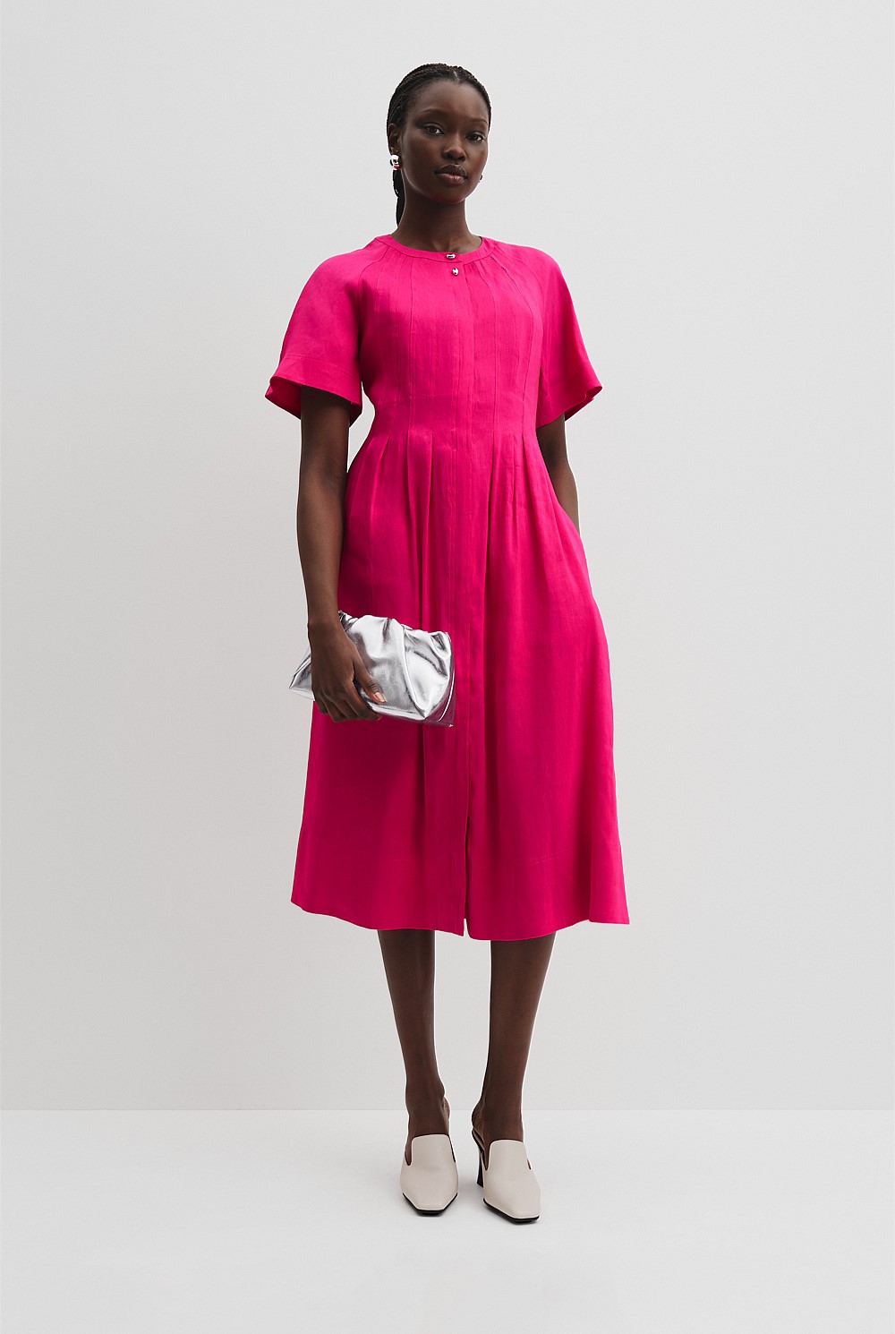 Silver Gathered Pouch Bag - Bags | Country Road