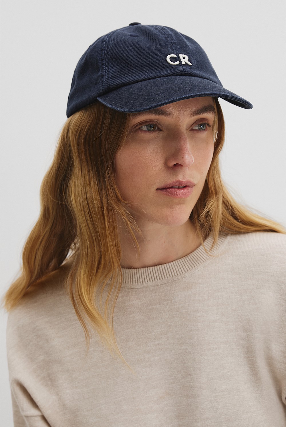 Navy Monogram Cap - Hats, Scarves & Gloves | Country Road