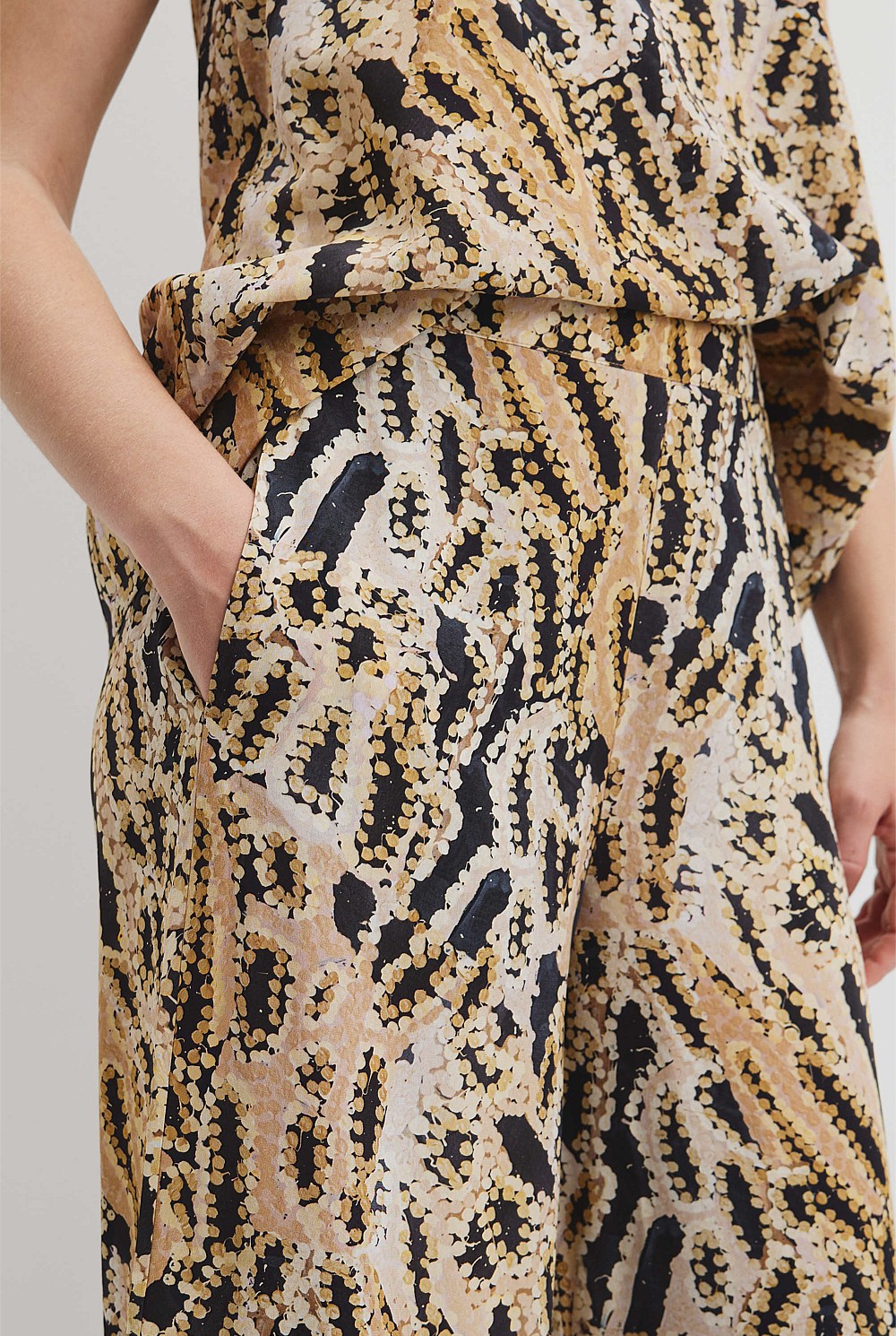 After The Rains Country Road x Ngali Silk Print Pant - Coordinating ...