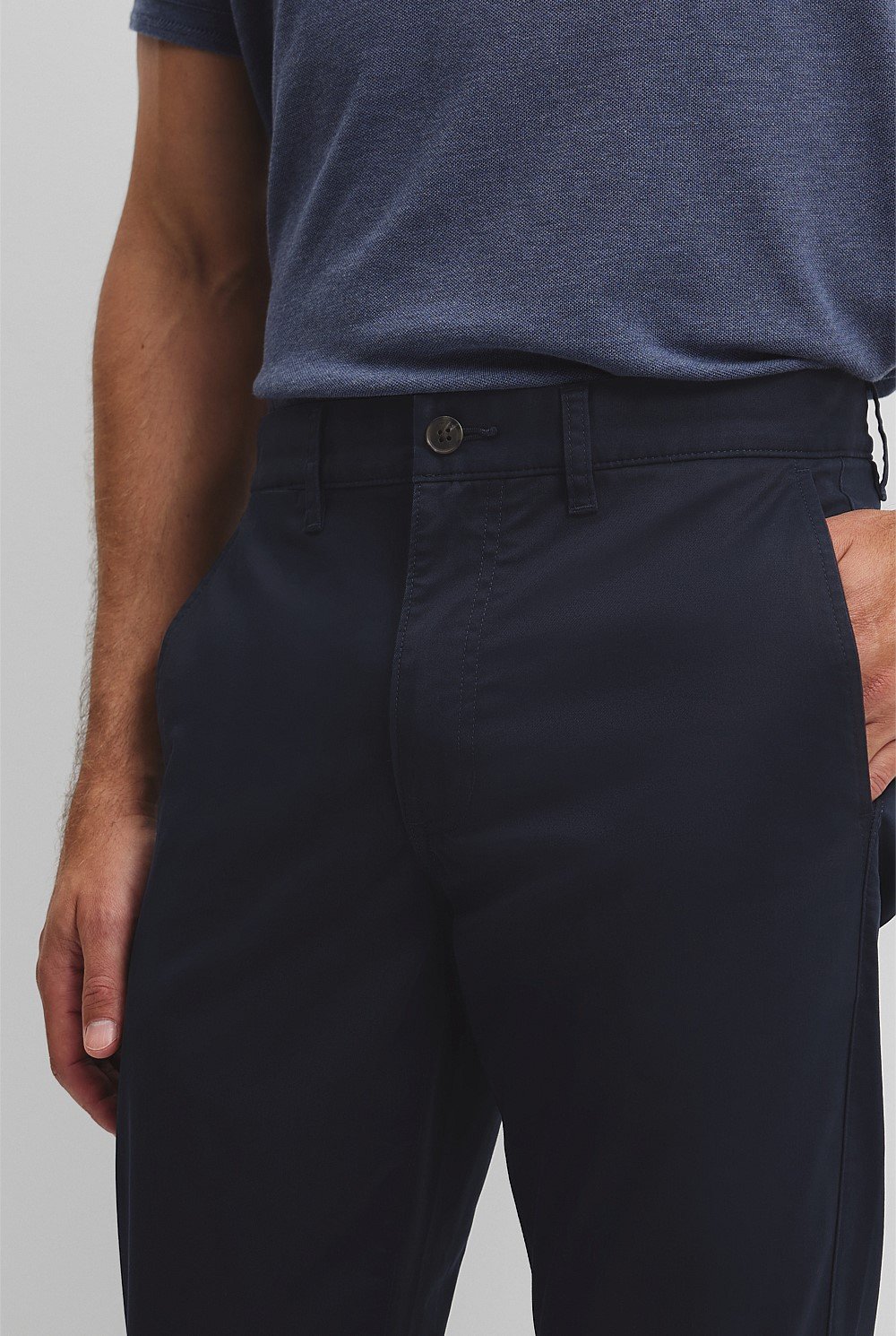 True Navy Australian Cotton Standard Fit Stretch Chino - Work | Country ...
