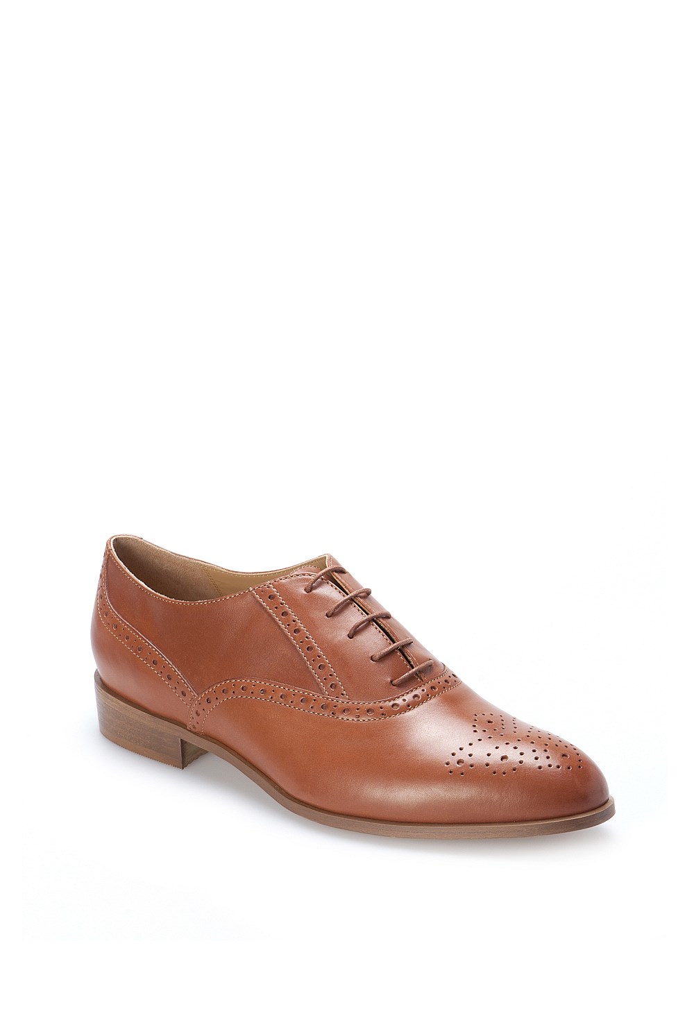 Chestnut Cadie Brogue Oxford - Flats | Country Road