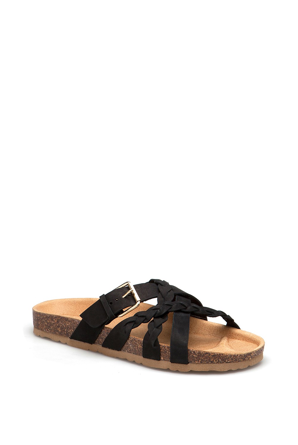 Black Amanda Braided Slide - Sandals & Thongs | Country Road