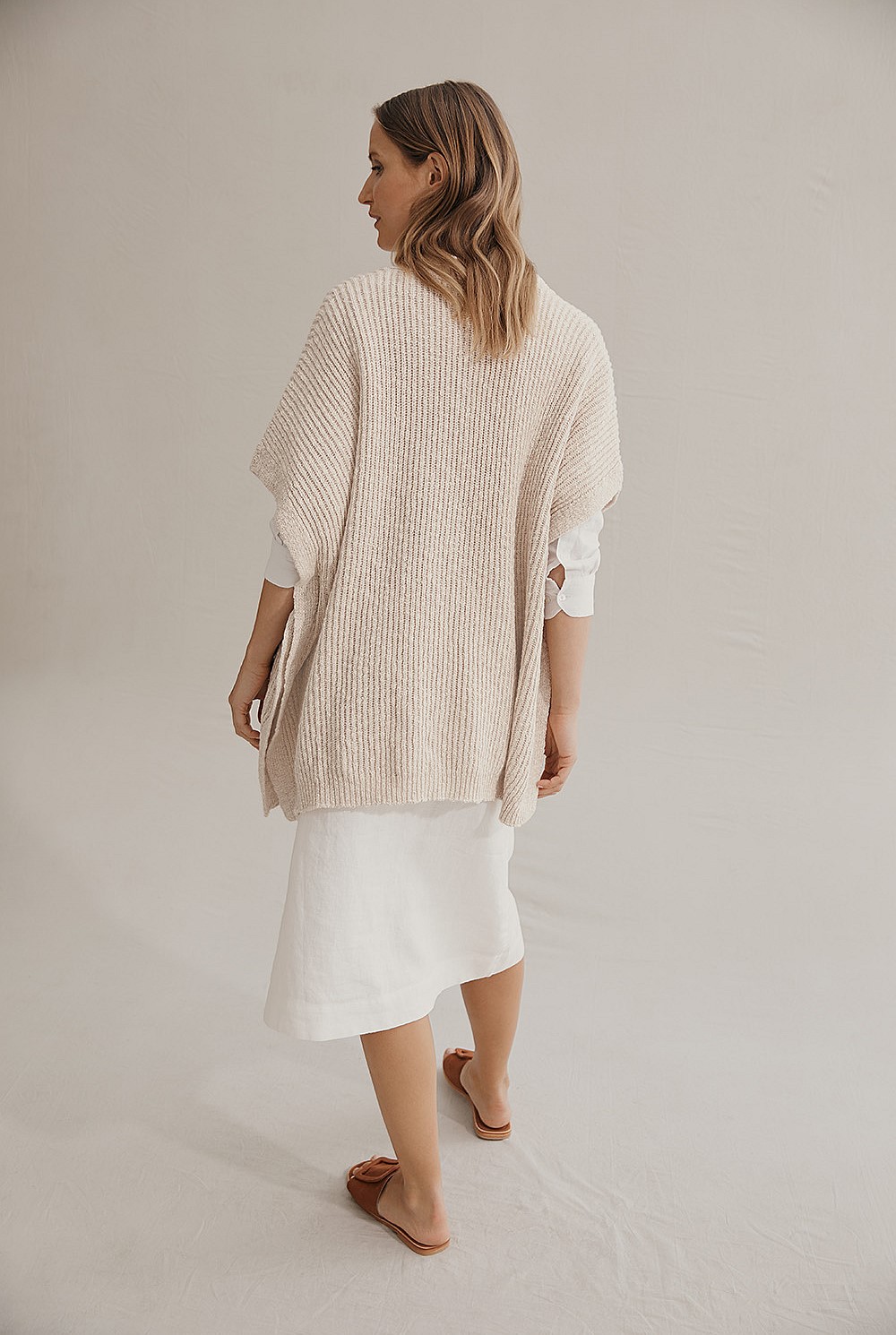 Antique White Ribbed Wrap - Hats, Scarves & Gloves | Country Road