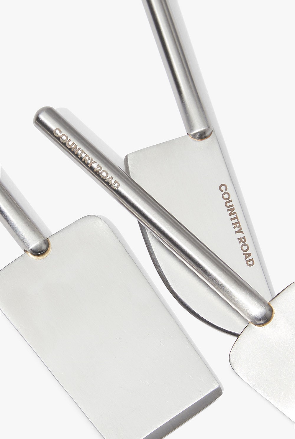 Brushed Steel Mala Cheese Knife Set of 3 - Serving | Country Road