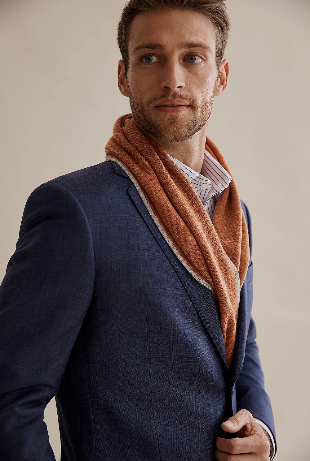 Camel Traceable Merino Extra Large Scarf - Hats & Scarves | Country Road