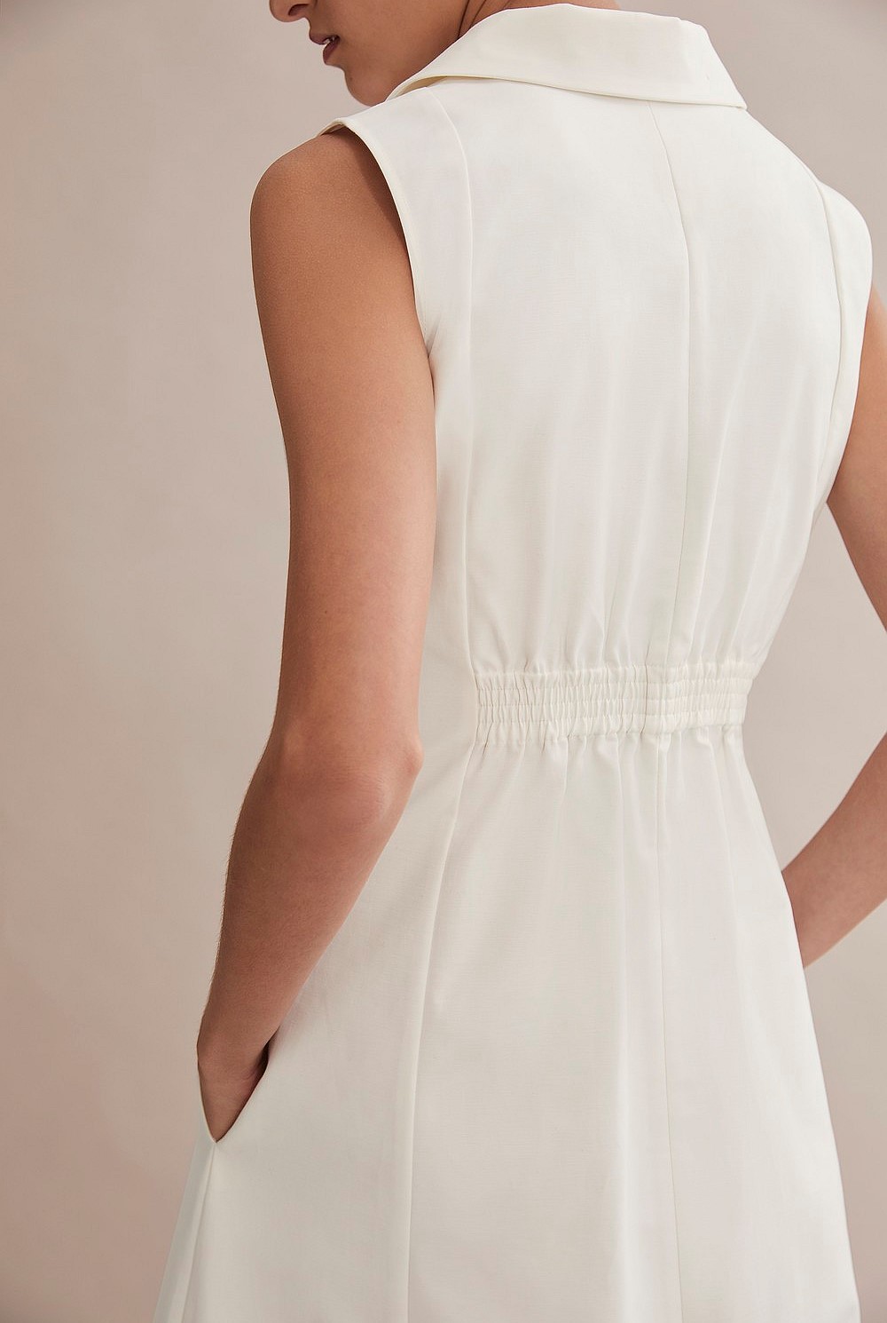 White Collared Midi Dress - Dresses | Country Road