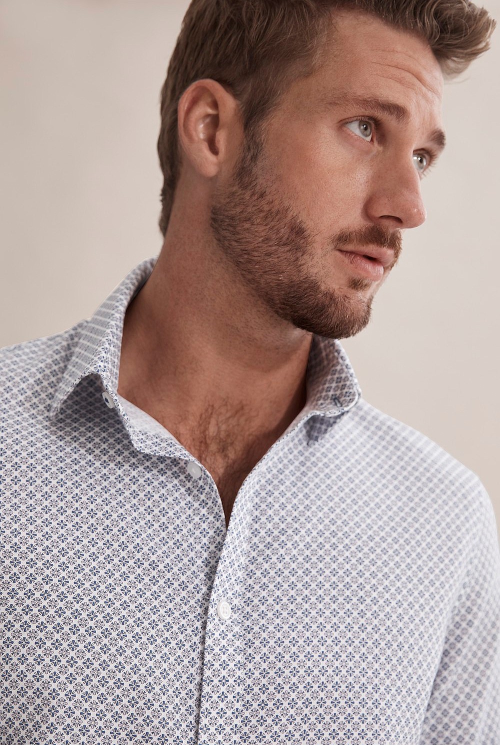 White Slim Tile Shirt - Casual Shirts | Country Road