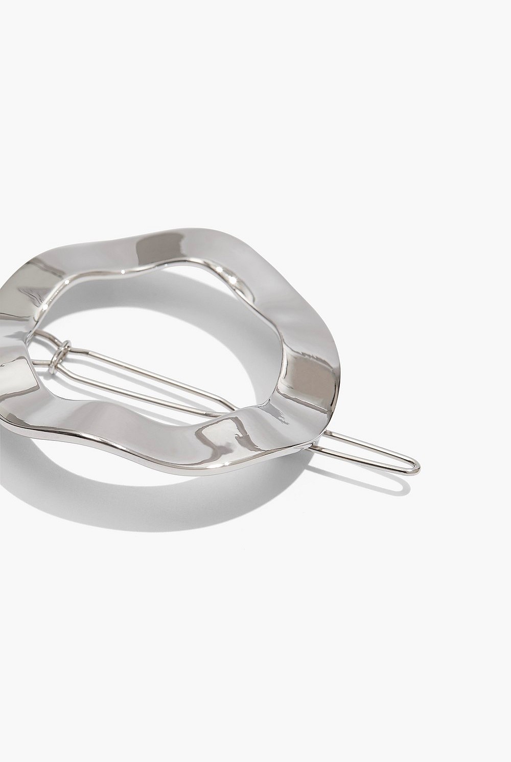 Silver Textured Round Clip - Hair Accessories | Country Road