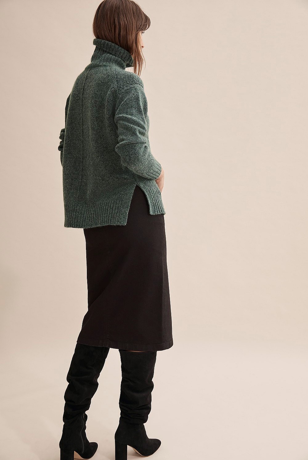 Emerald Nep Yarn Interest Knit - Knitwear | Country Road