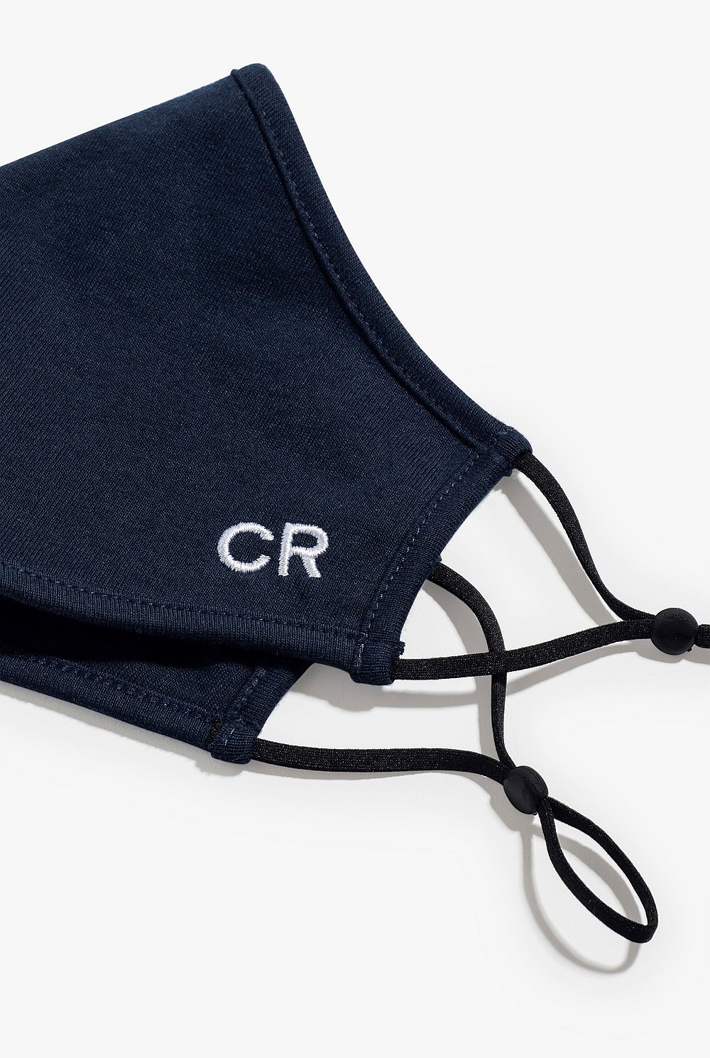 Navy CR Embroidered Cotton Mask - Hats, Scarves & Gloves | Country Road