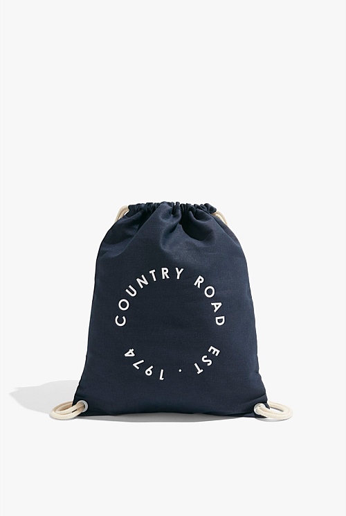 Navy Drawstring Bag - New Logo | Country Road