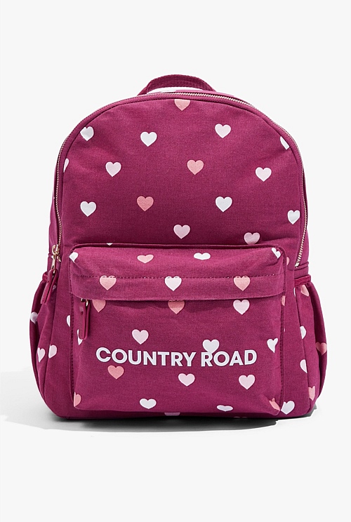 Deep Berry Multi Heart Backpack - Accessories | Country Road