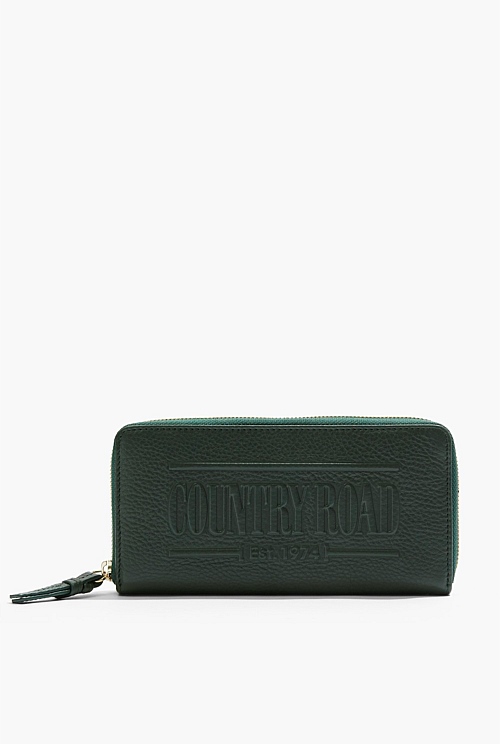 Bottle Green Heritage Wallet - Bags | Country Road