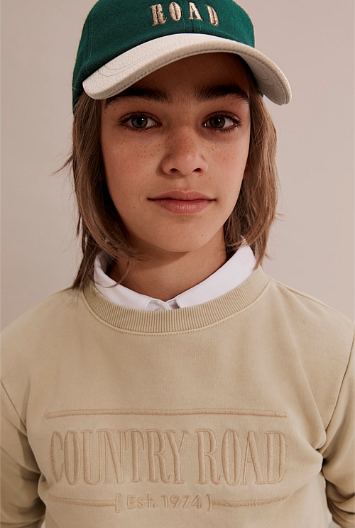 Sand Verified Australian Cotton Heritage Sweat - Sweats | Country Road