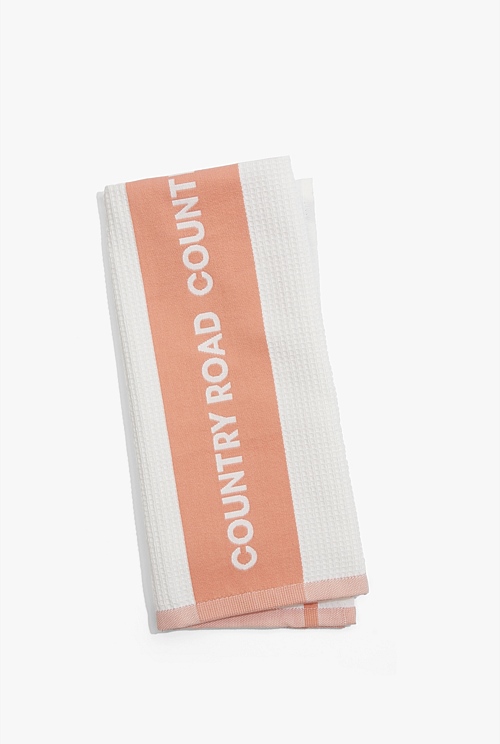 Nectarine Australian Cotton CR Logo Tea Towel - Australian Grown ...