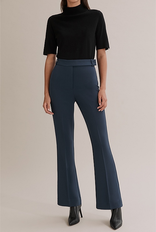 Steel High Waist Flare Pant - Pants | Country Road
