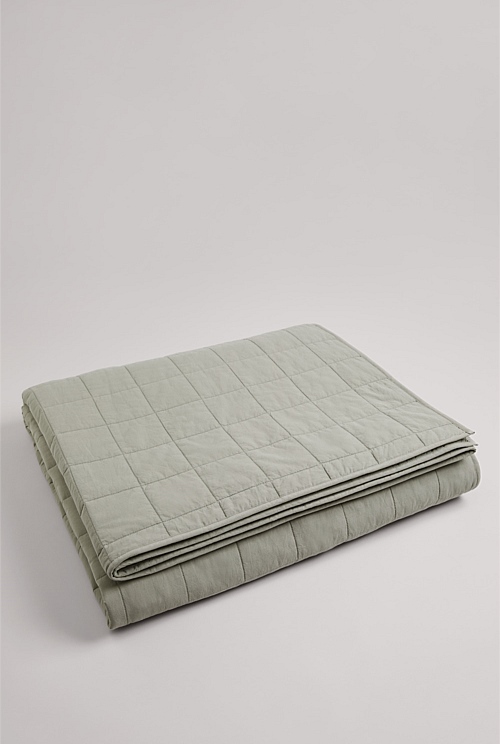 Gumleaf Brae Australian Cotton Bed Cover - Natural Fibres | Country Road