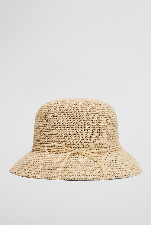 Natural Woven Hat - Accessories | Country Road
