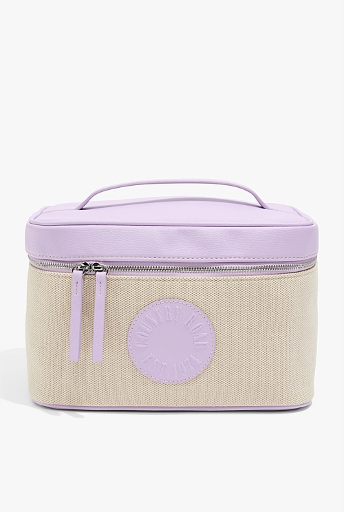 Lilac Woven Beauty Cosmetic Case - Bags | Country Road