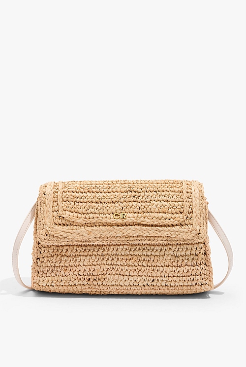 Natural Raffia Crossbody Bag - Bags | Country Road