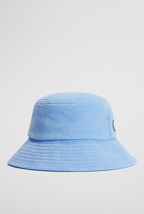 Arctic Blue Terry Bucket Hat - Accessories | Country Road