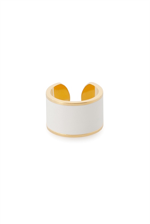 White Wide Enamel Ring - Jewellery | Country Road