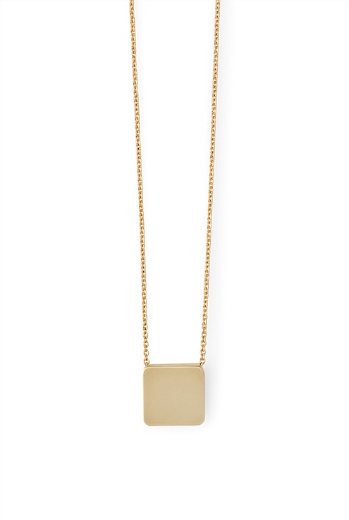 Gold Square Necklace - Necklaces | Country Road