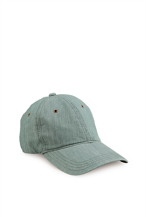 Sage Coloured Baseball Hat - Accessories | Country Road