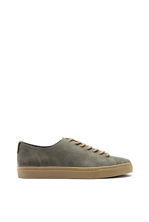 Grey Stanley Leather Sneaker - Sneakers | Country Road