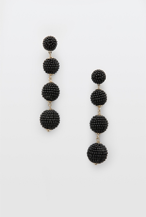 Black Milly Earring - Earrings | Country Road