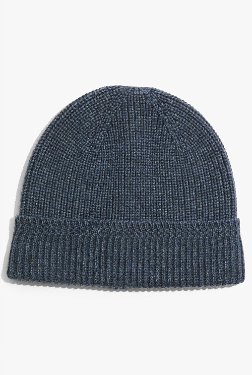 Navy Texture Knit Beanie - Hats & Scarves | Country Road