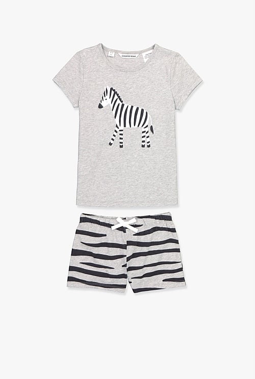 Light Grey Marle Zebra Pyjama Set - Sleepwear | Country Road