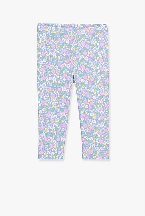 Dusty Blue Ditsy Floral Legging - Pants | Country Road