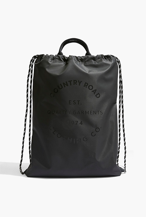 Black Drawstring Backpack - Bags | Country Road