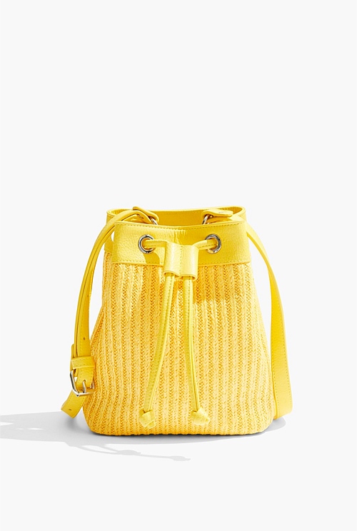 Yellow Mini Bucket Bag - Bags | Country Road