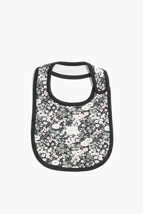 Charcoal Flower Bib - Accessories | Country Road
