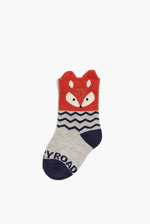 Light Grey Marle Fox Sock - Accessories | Country Road