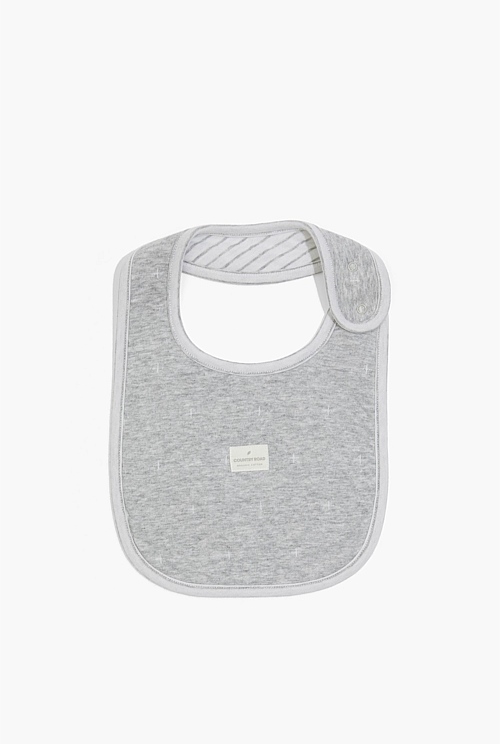 Light Grey Marle Unisex Double Faced Cross Bib - Accessories | Country Road