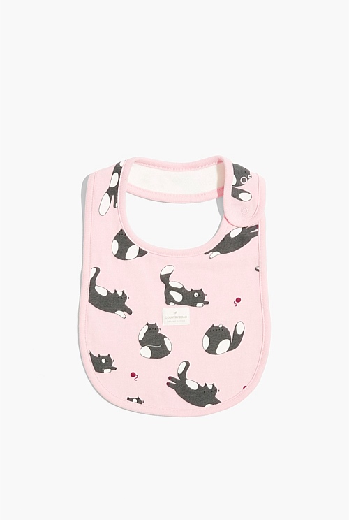 Pink Cat Bib - Accessories | Country Road