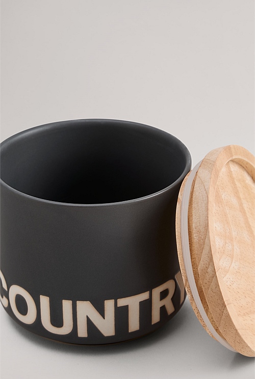 Slate Demm Stoneware Small Canister - Kitchen & Dining | Country Road