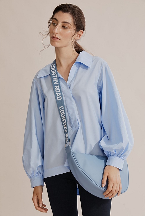 Cornflower Blue Curved Sling Bag - Bags | Country Road