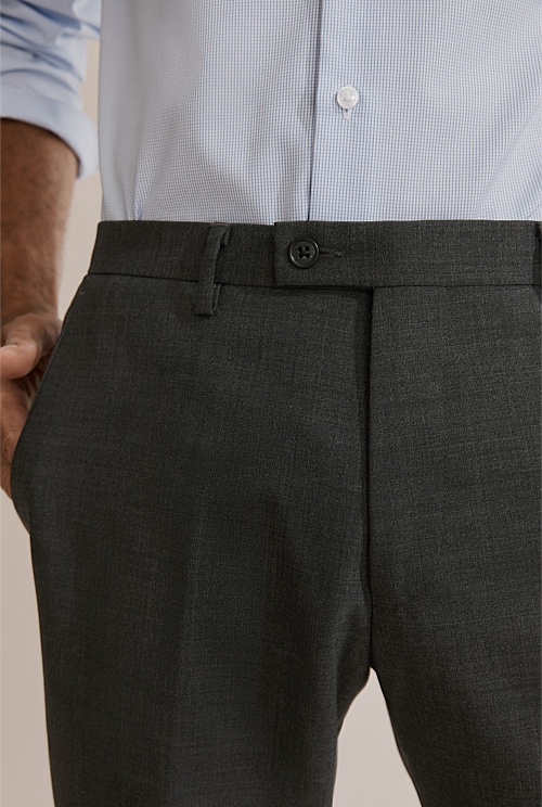 Charcoal Washable Wool Trouser - Pants | Country Road