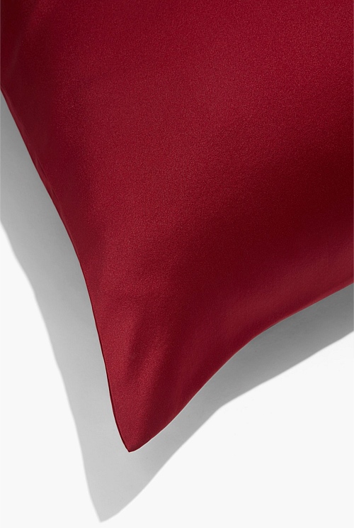 Ruby Red Silk Pillowcase - Pillowcases | Country Road