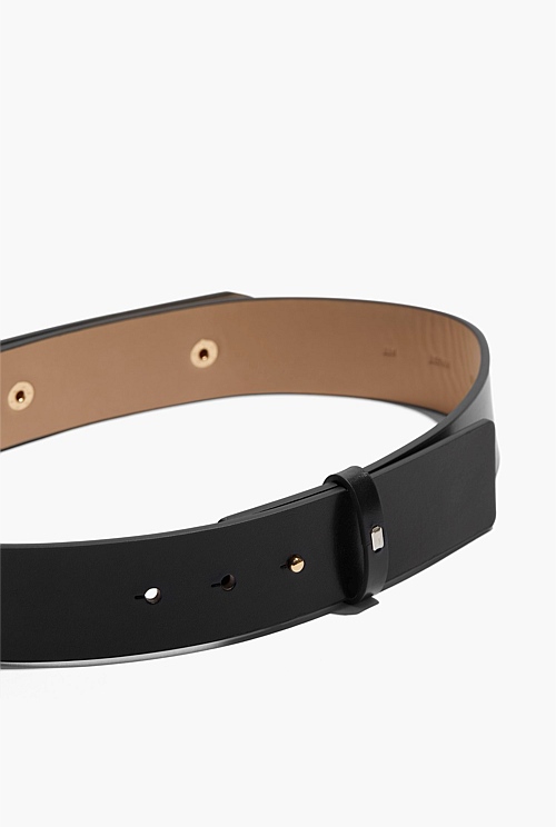 Black Chain Trim Belt - Belts | Country Road