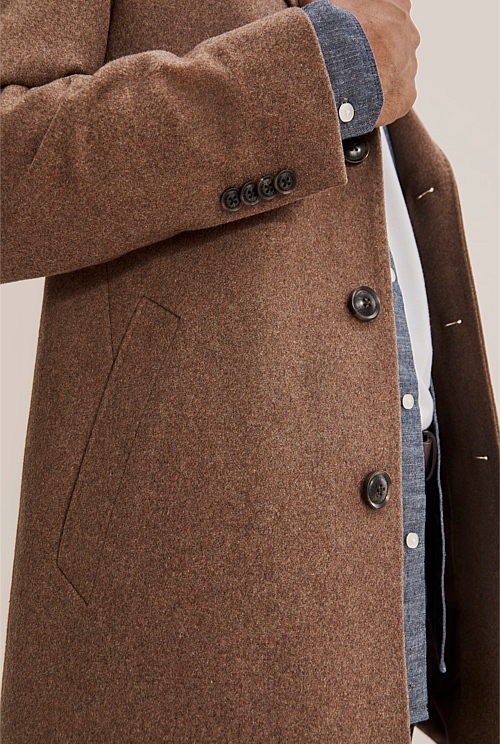 Nutmeg Notch Crombie - Jackets & Coats | Country Road
