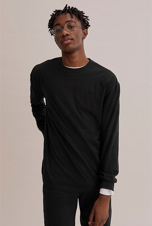 Teen Recycled Cotton Slouchy Longline T-Shirt - T-Shirts | Country Road