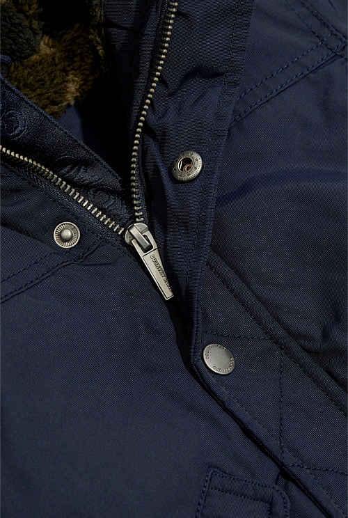 Navy Fishtail Parka - Jackets & Coats | Country Road